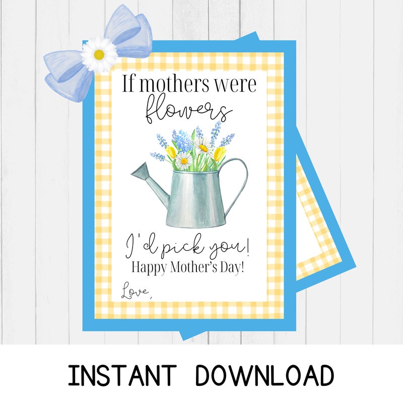 If You Were a Flower Id Pick You - Etsy