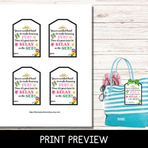 Printable Summer Teacher Gift Tag, End of School Year, You've Worked ...