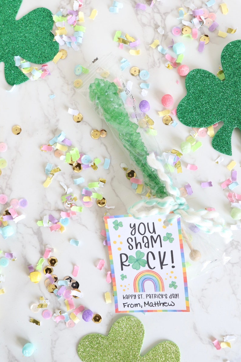 St. Patrick's Day Gift Tag: Editable Shamrock Printable (digital ...