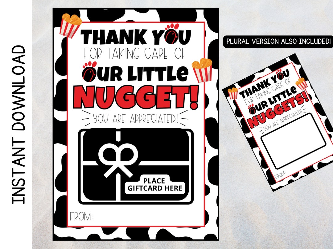 Printable Gift Card Holder for Teacher, Chick-fil-a Gift, Teaching Our ...