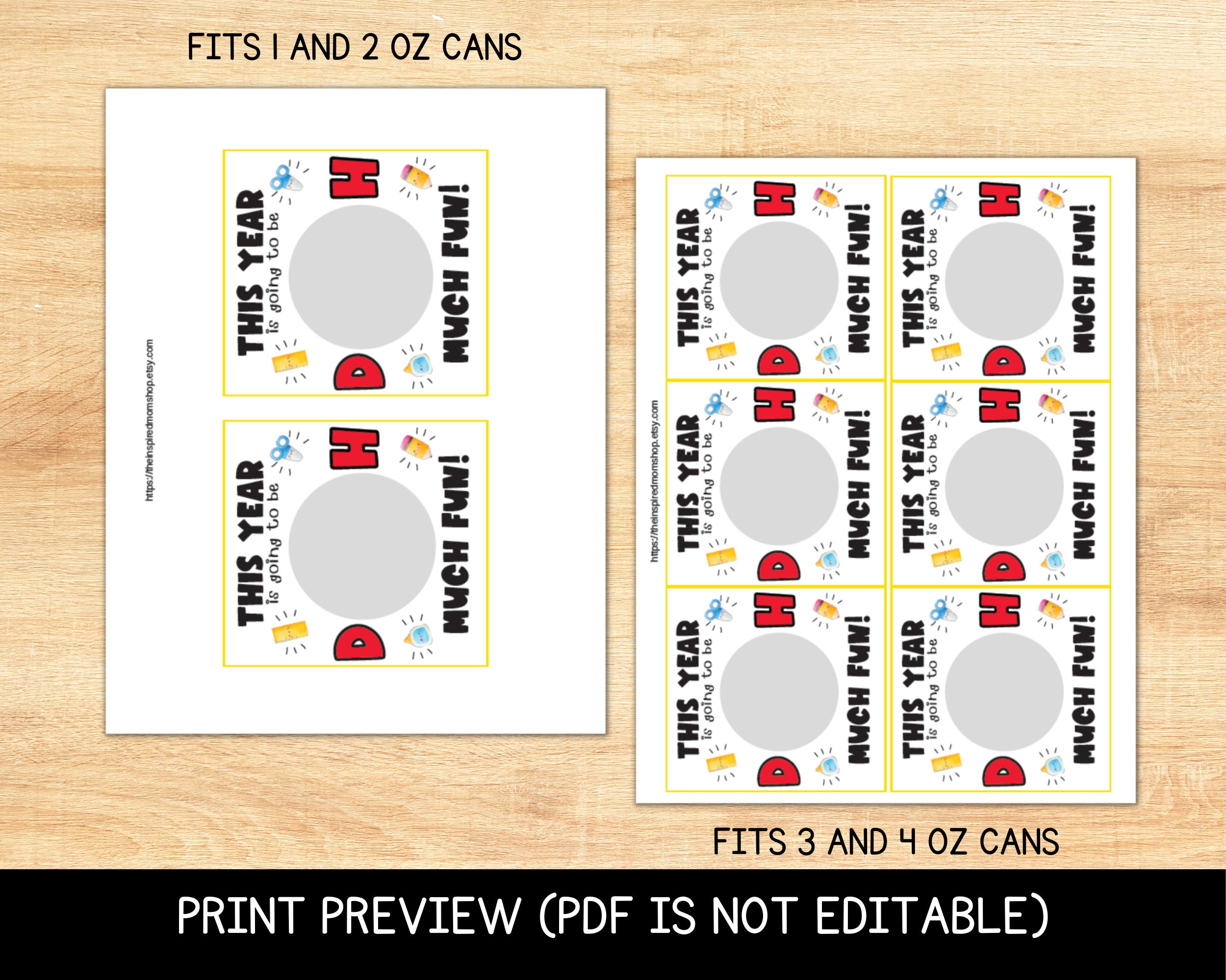 Play-doh Gift Tag: Back to School Student Gift (PDF Download) - Etsy