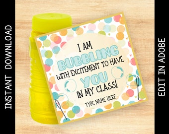 Back to School - Bubbles - Instant Download - Student Gift - Etsy