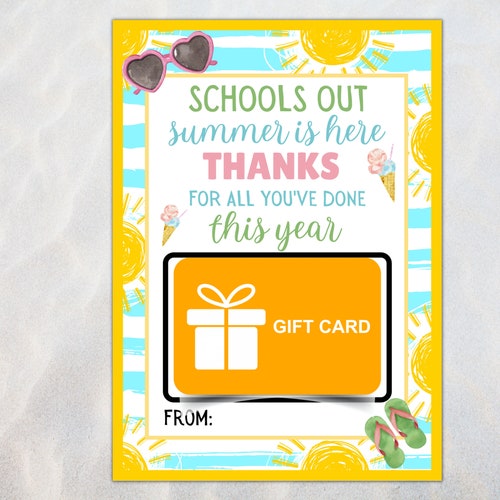 EDITABLE Teacher Gift End of School Year Superhero Gift Card - Etsy