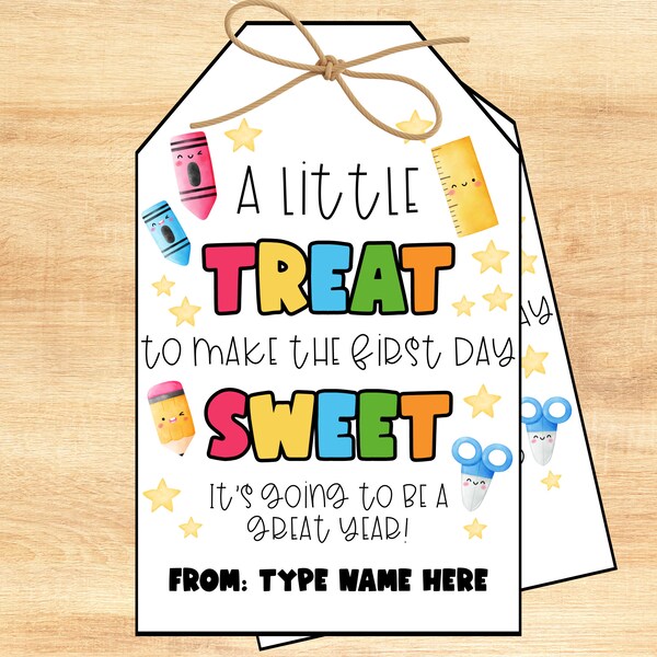 Teacher Treat Tag - Etsy