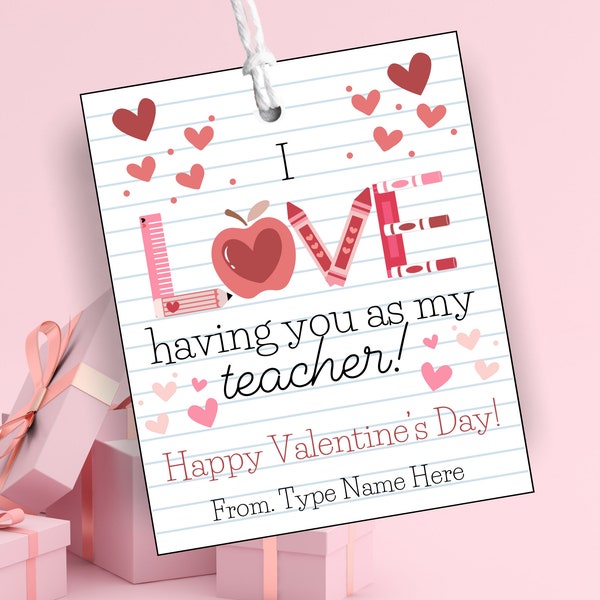 Teacher Valentines - Etsy