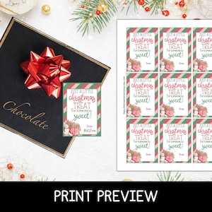 Printable Christmas Treat for Someone Sweet Gift Tag, Holiday ...