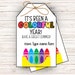 End of Year Crayon Gift Tag: Editable Student Gift (digital Download ...