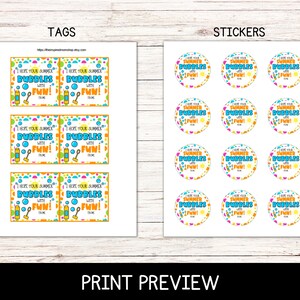 Printable End of the School Year Bubbles Gift Tag, Hope Your Summer ...
