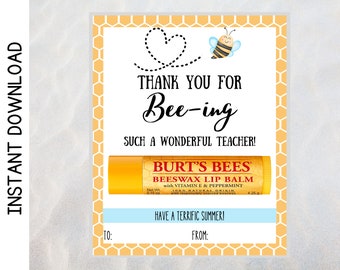 Teacher Thank You Printable - Etsy
