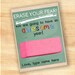 Printable Eraser Gift Tag: Back to School Student Gift (instant ...