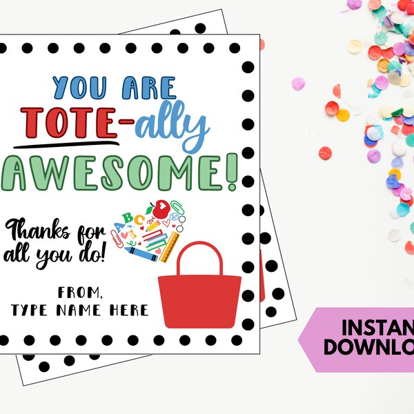 Teacher Gift Bag - Etsy