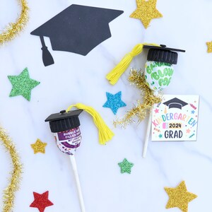 Printable Kindergarten Graduation Square Gift Tags, Kinder Grad Favor ...