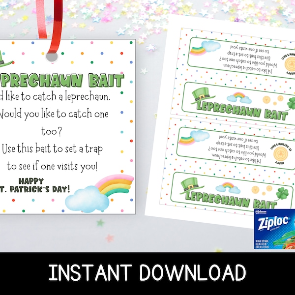 Leprechaun Bait Tag - Etsy