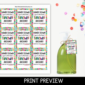 Printable Teacher Appreciation Hand Soap Gift Tag, Teacher Gift Idea ...