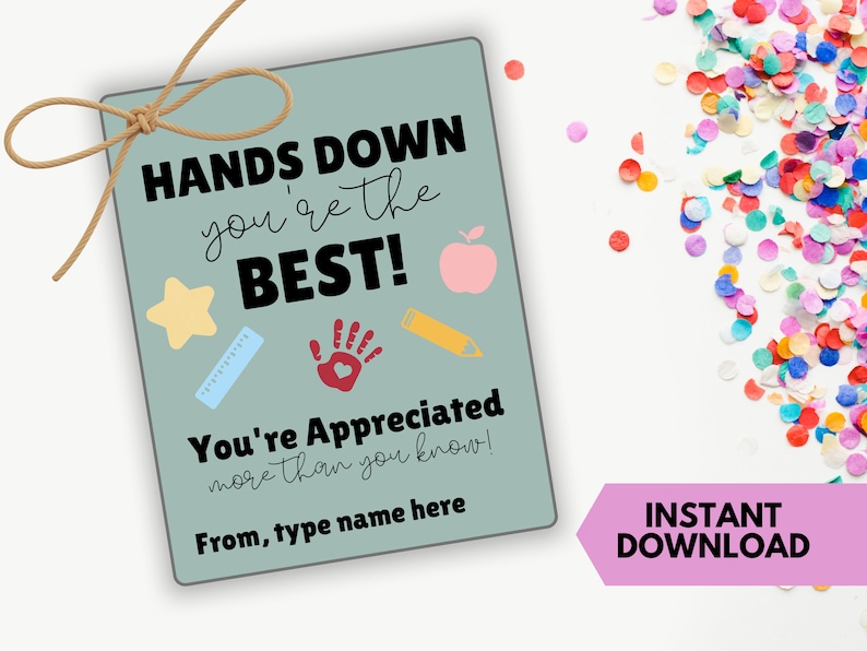 Printable Teacher Appreciation Hand Soap Gift Tag Teacher - Etsy