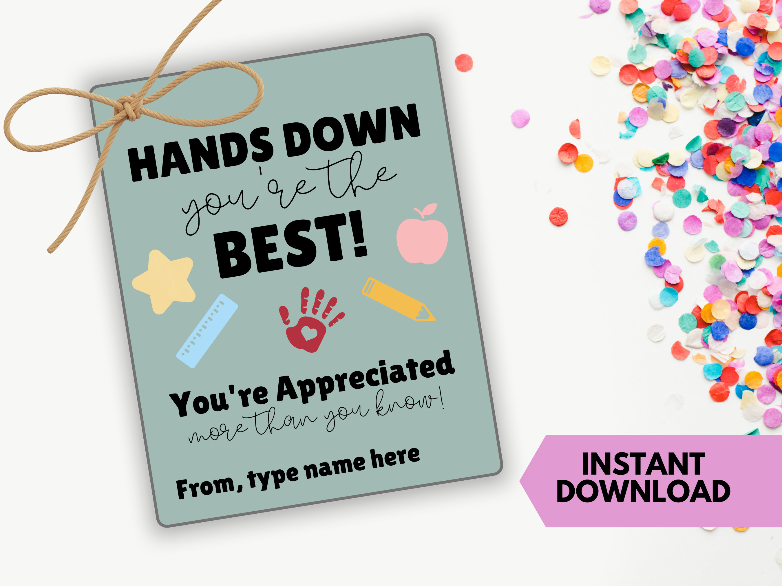Printable Teacher Appreciation Hand Soap Gift Tag Teacher - Etsy