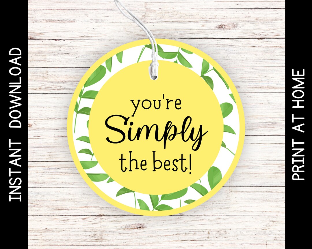 Lemonade Gift Tag: Employee Teacher Appreciation (instant Download) - Etsy
