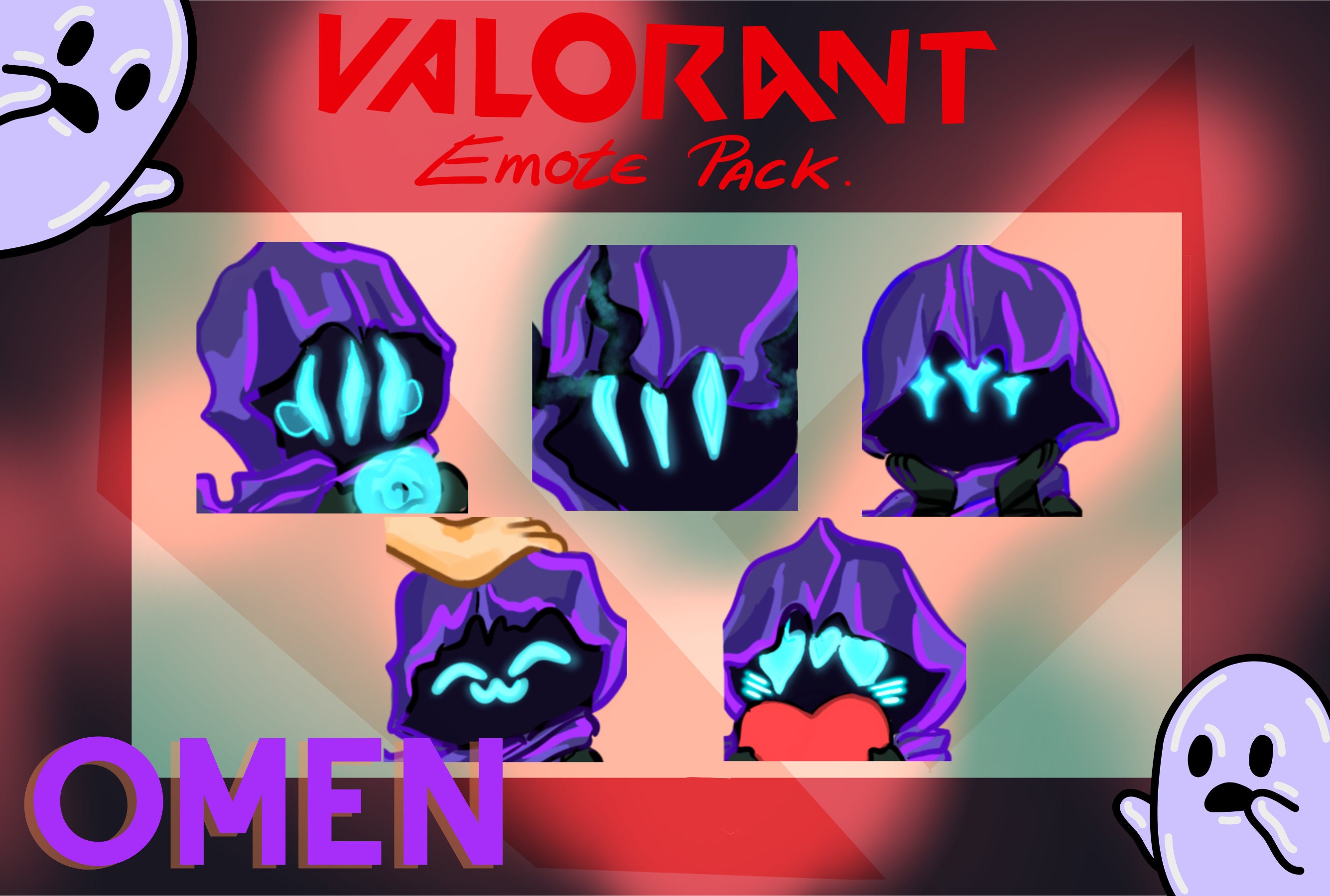 Valorant Agent Omen Emote Pack - Etsy UK