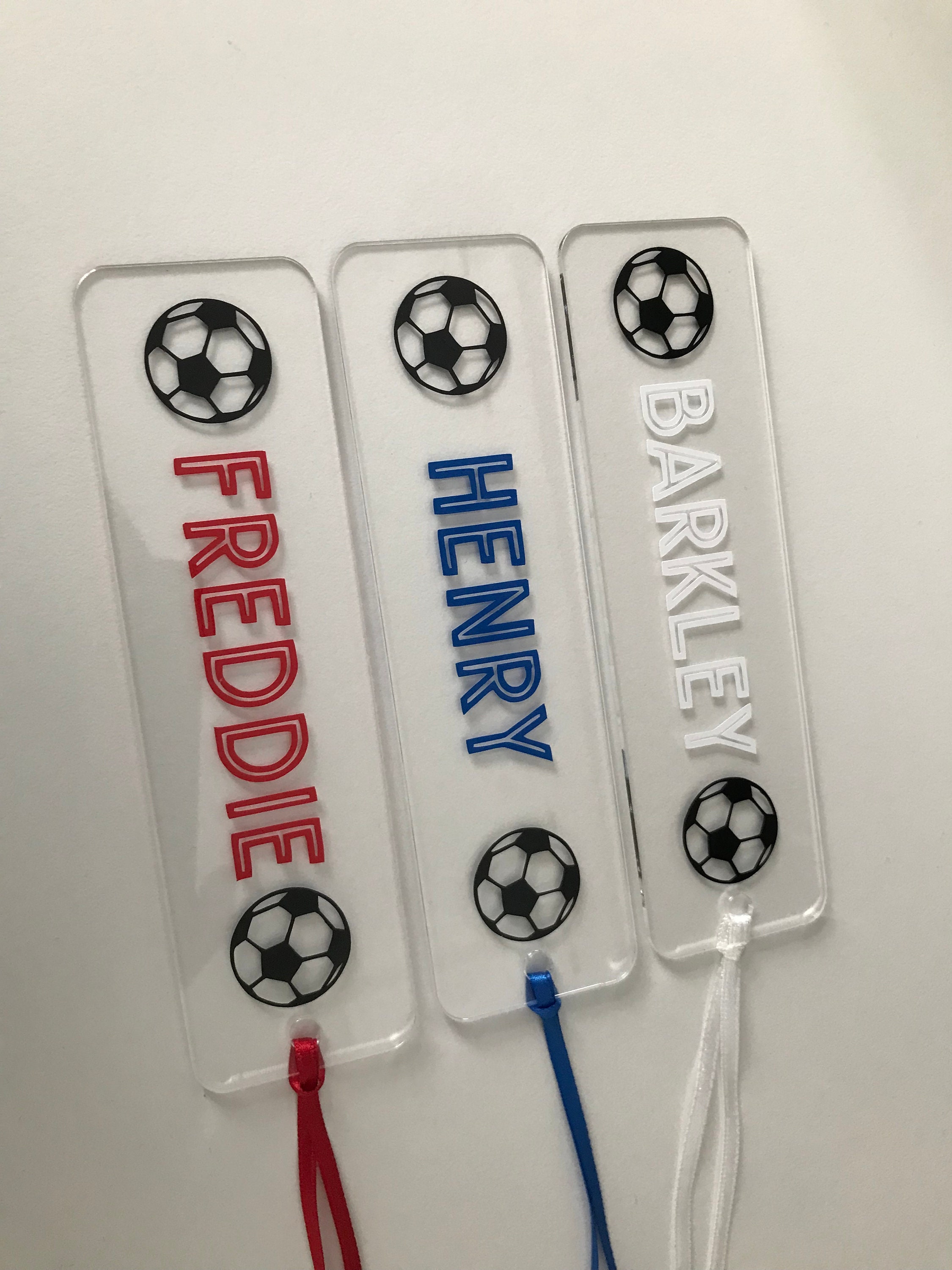 Personalised Football Themed Bookmark - Etsy UK