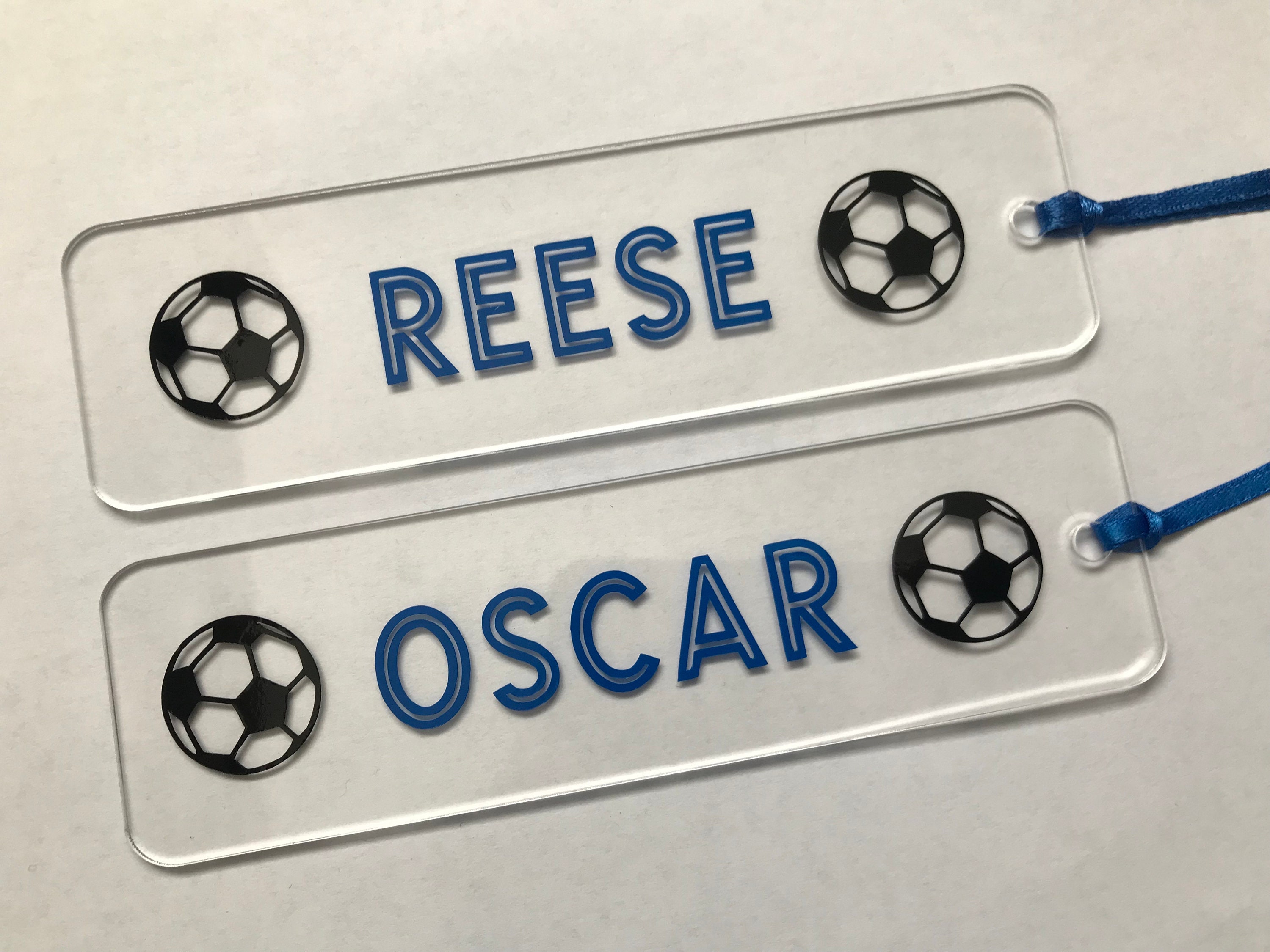 Personalised Football Themed Bookmark - Etsy UK