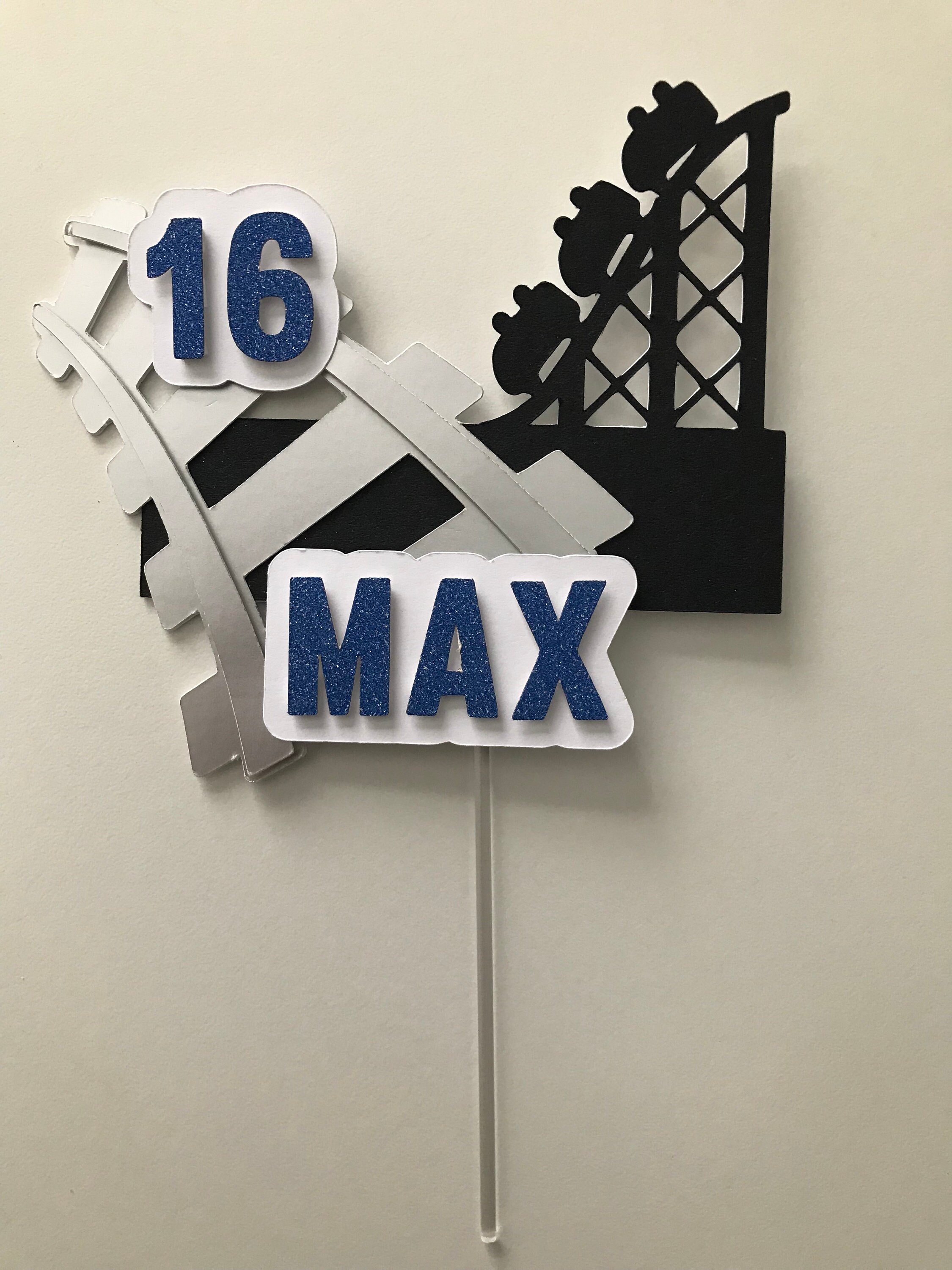 Rollercoaster Cake Topper/ Theme Park Cake Topper/ Cake Topper - Etsy