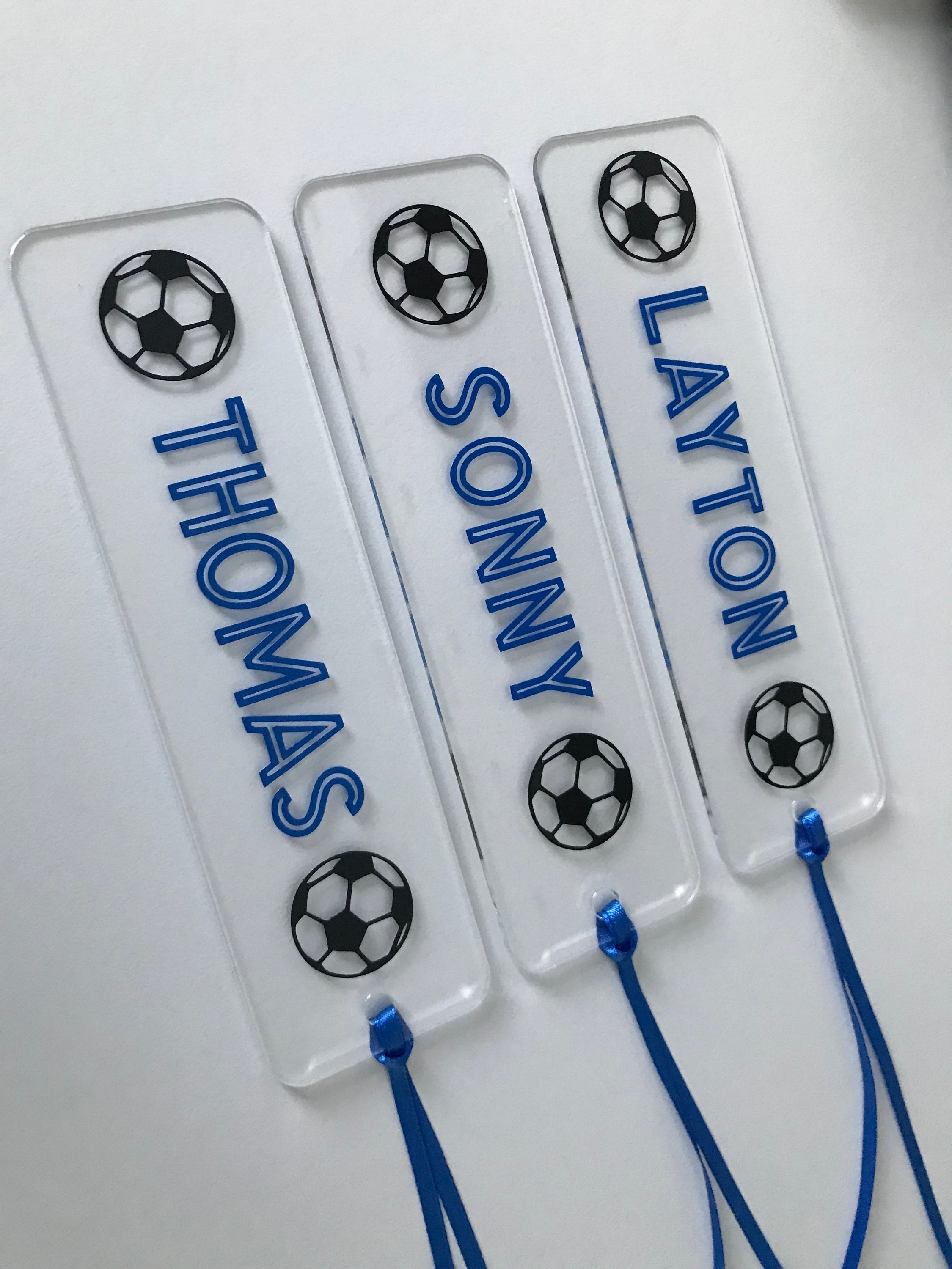 Personalised Football Themed Bookmark - Etsy UK