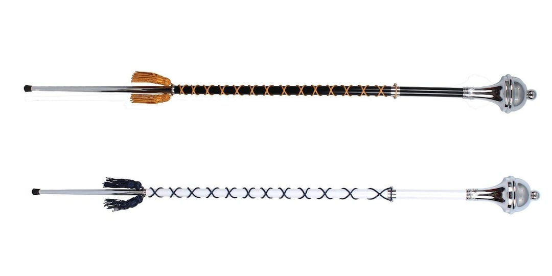 Drum Major Mace Chrome Ball Top Available in Different Colours and ...