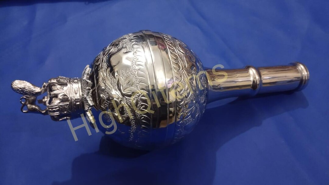 Drum Major Mace Engraved Head High Quality Chrome Plated With Lion ...
