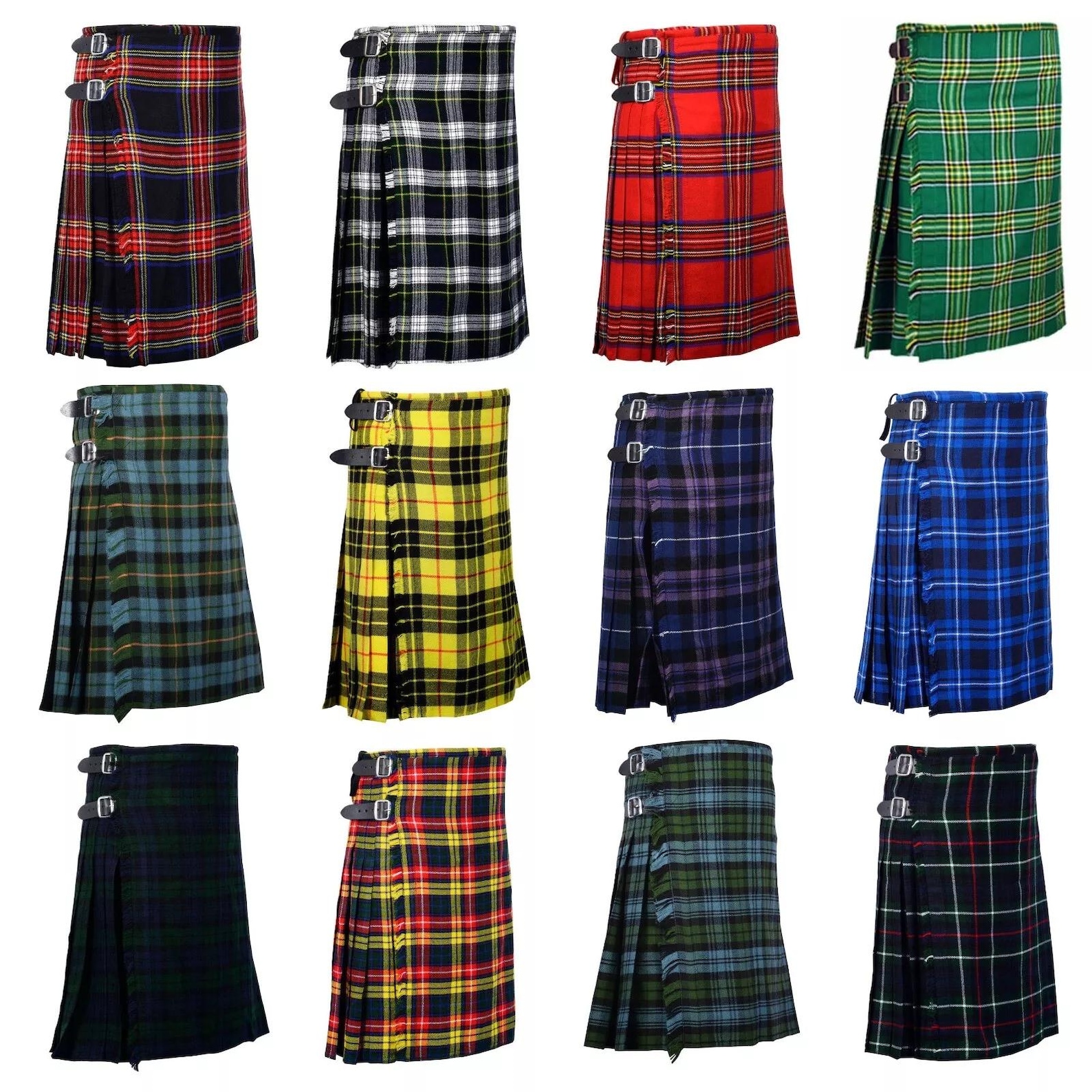 Scottish Kilt Casual Wear 5 Yard 13 Oz Traditional Light Weight Kilt ...