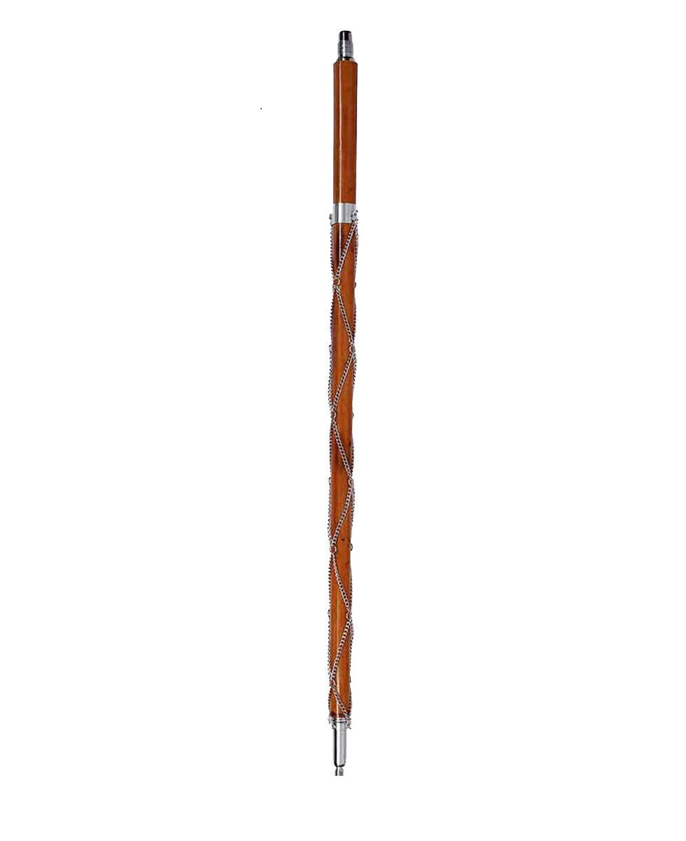 Drum Major Mace & Stick Plain Chrome Flat Head Lion and Crown Top 3 ...