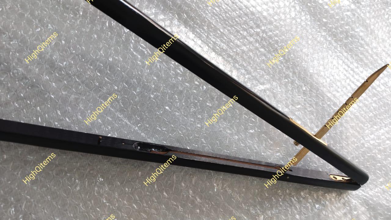 Military Pace Stick Black Colour Beech Wood Brass Polished Fittings ...