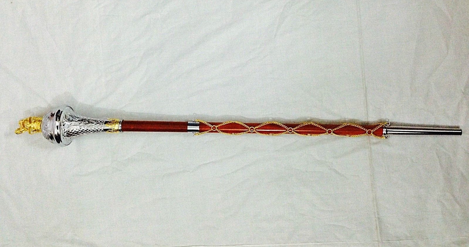 Junior Drum Mace Embossed Head Lion and Crown Top 36 Inches Long ...