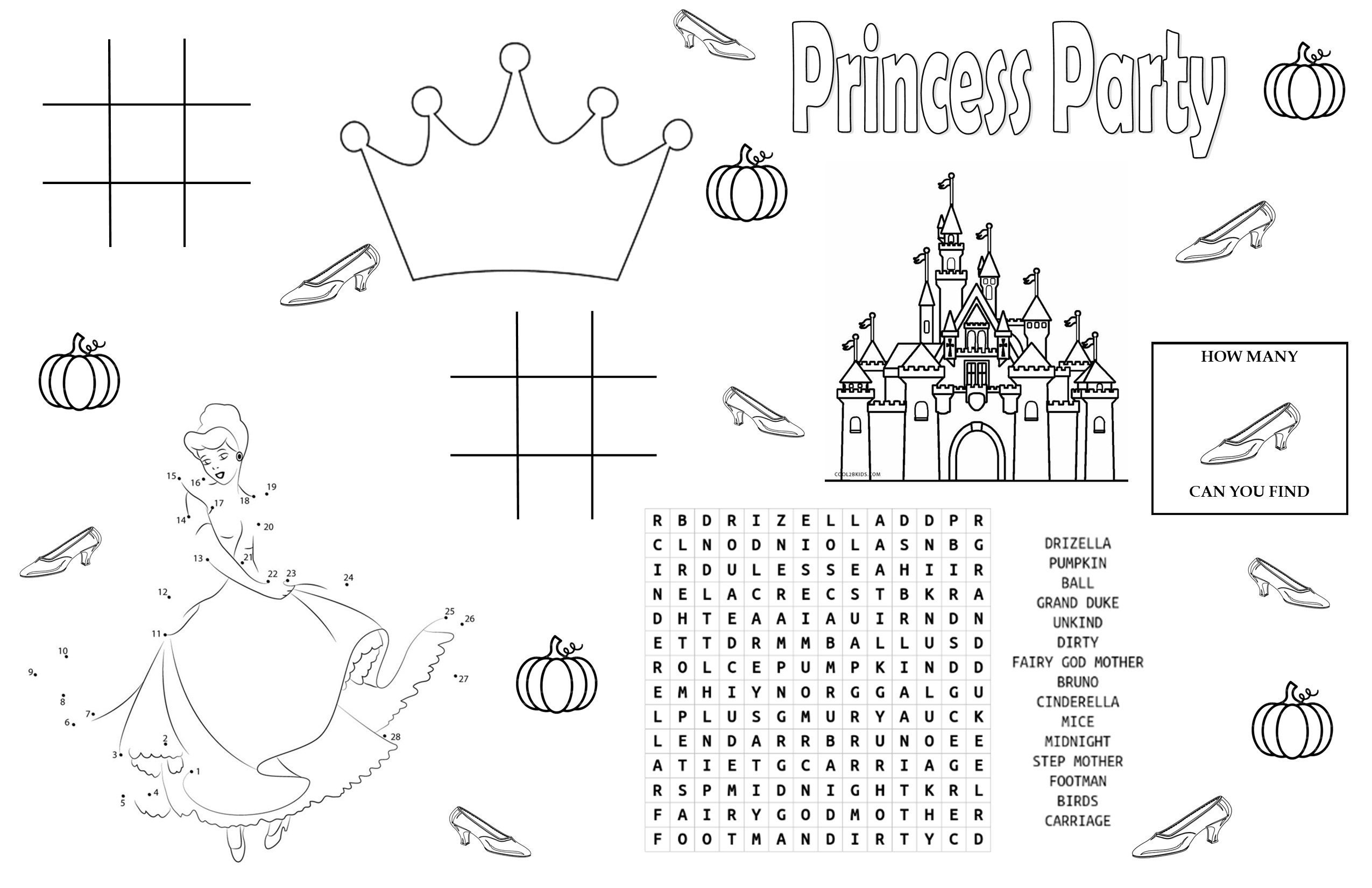 Princess Activity Mat - Etsy