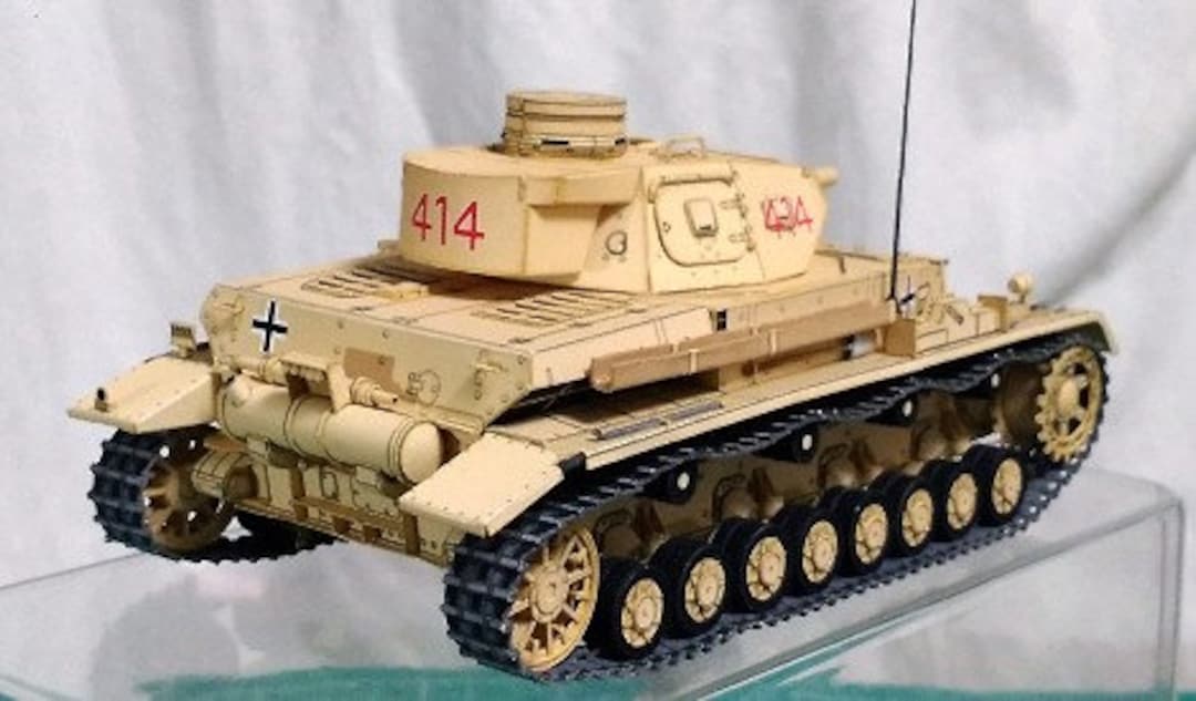 Panzer 4 Tank Papercraft 3d Full Color Instructions. - Etsy