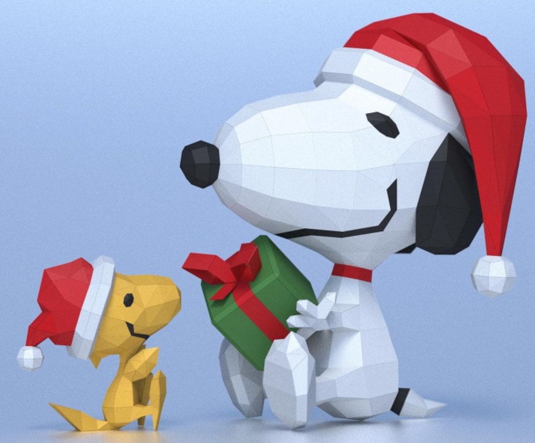 Snoopy Papercraft Christmas - Etsy