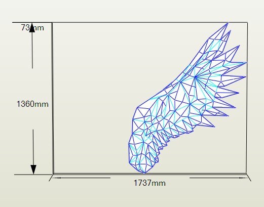 Wings Papercraft Lowpoly Pdf .deco 3d - Etsy