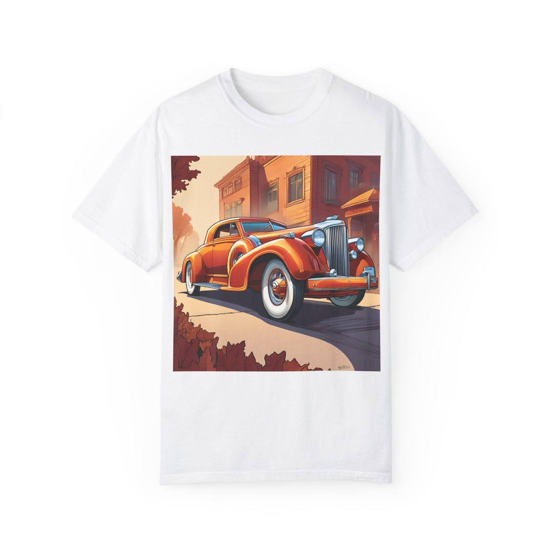 Vintage Car Collection Unisex Garment-dyed T-shirt, Automobile ...