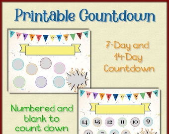 Countdown Calendar, Coloring Countdown Calendar for Kids, 150 Day ...
