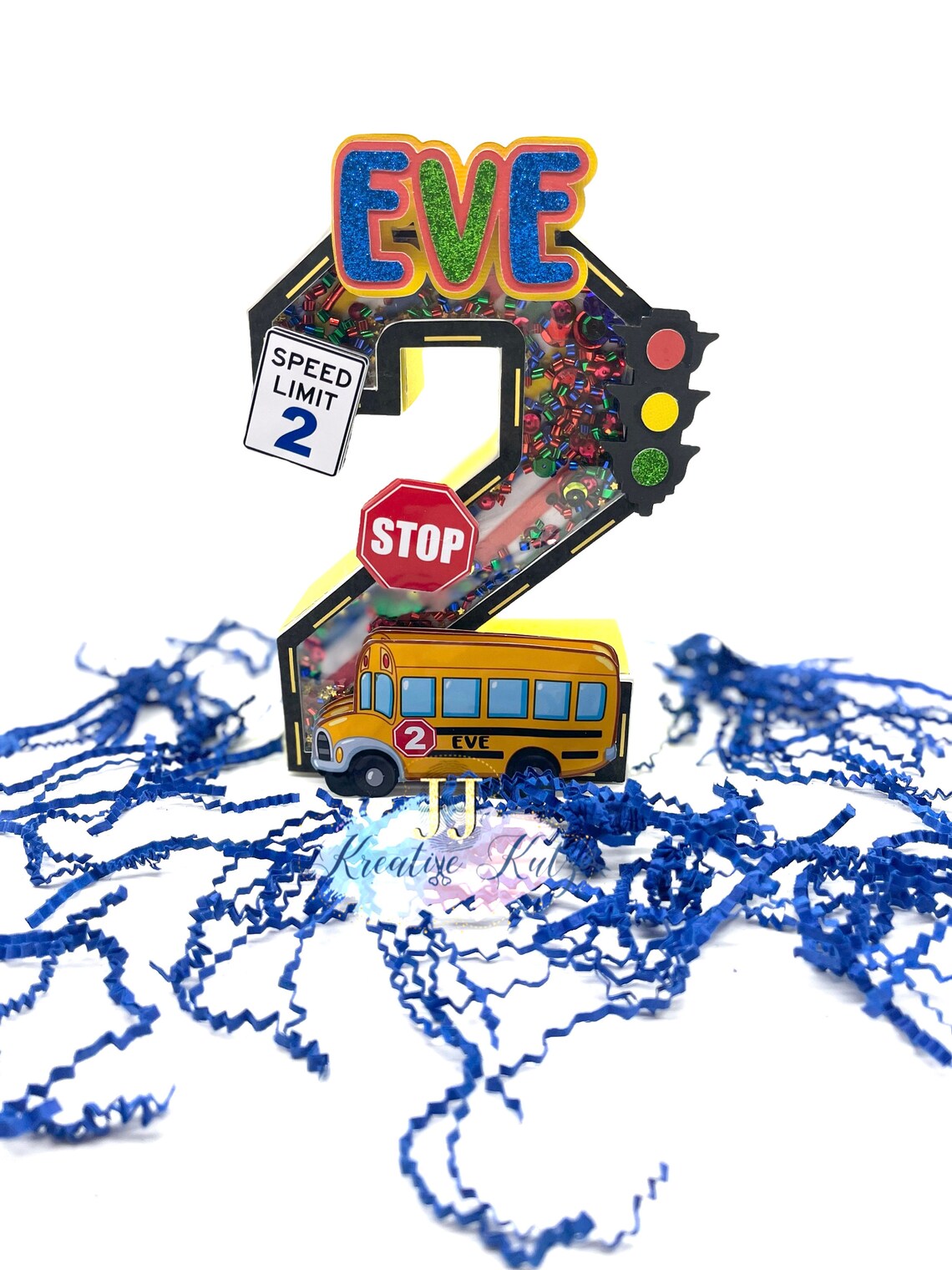 Wheels on the Bus Topper - Wheels on the Bus Party - Yellow School Bus ...