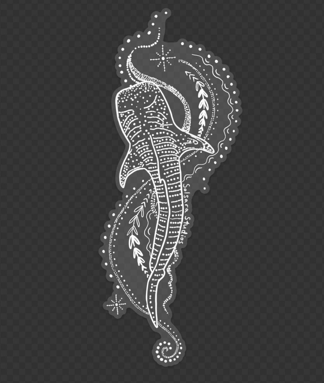 Whale Shark Flow Sticker Decal - Etsy Australia