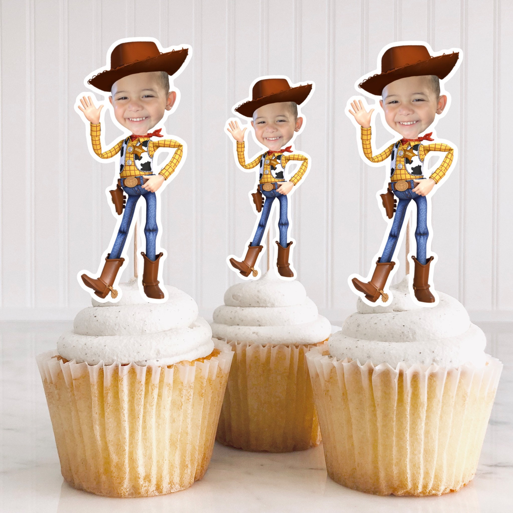 Toy Story Custom Face Cupcake Toppers Toy Story Character - Etsy