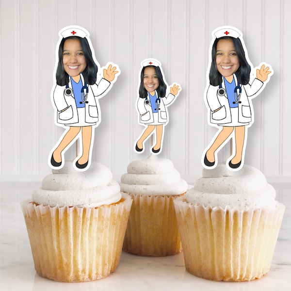 Nurse Cupcake Topper - Etsy