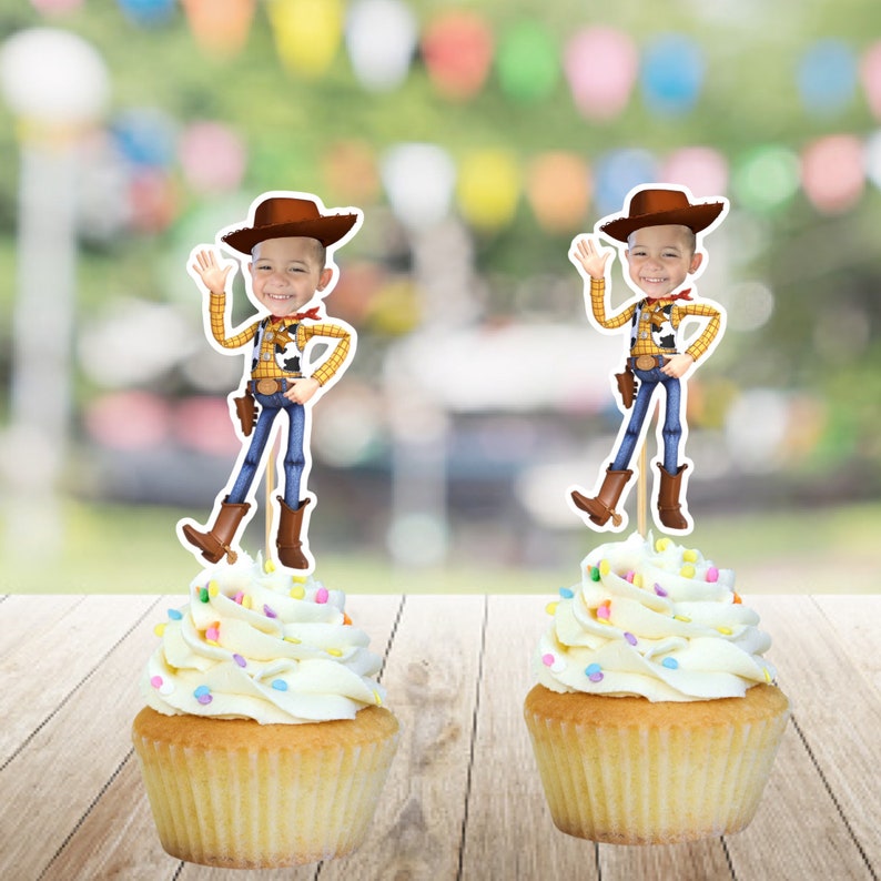 Toy Story Custom Face Cupcake Toppers Toy Story Character - Etsy