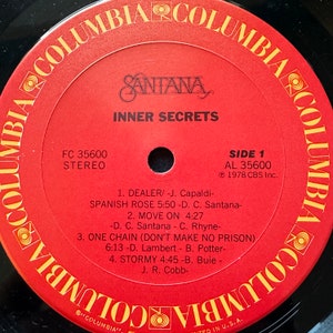 Santana /inner Secrets. Vintage 1978 Vinyl LP. FREE SHIPPING! - Etsy