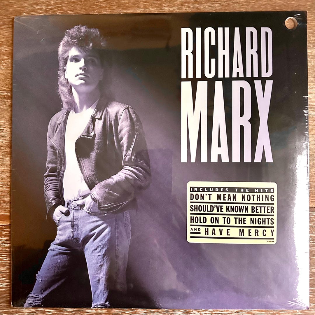 Richard Marx SEALED Self-titled Vinyl Album From 1987. FREE SHIPPING ...