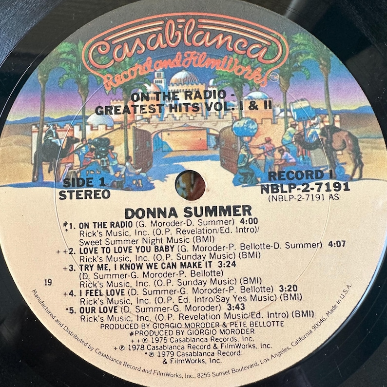 Donna Summer on the Radio Greatest Hits Vol I & II With Rare Poster ...
