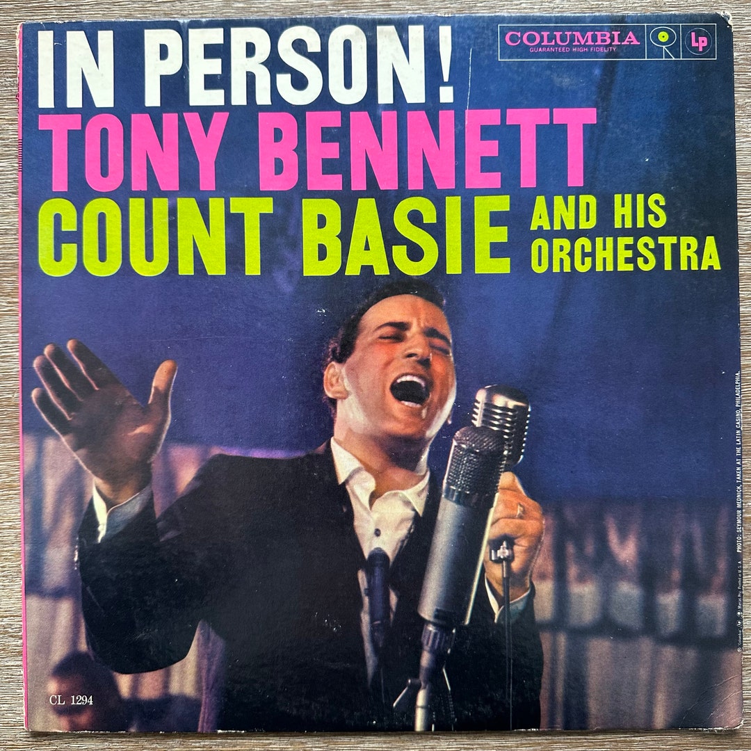 In Person! Tony Bennett and Count Basie. Vintage 1959 Vinyl LP. FREE ...