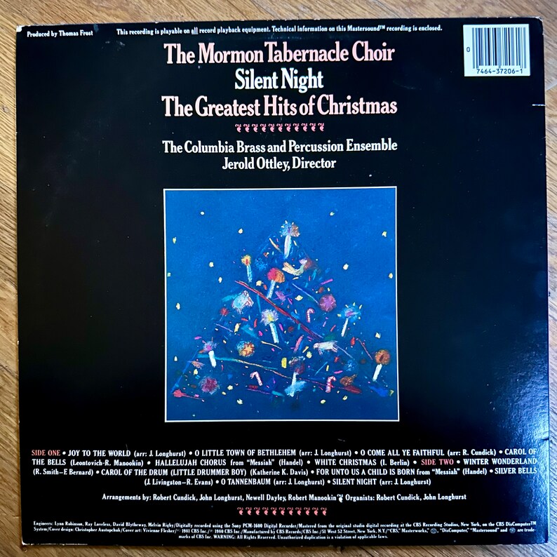 The Mormon Tabernacle Choir Silent Night The Greatest Hits Of