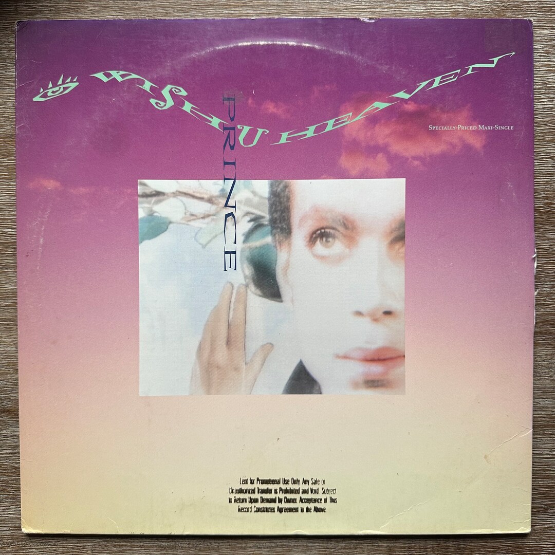 Prince / I Wish U Heaven. Vintage 1988 Promo Vinyl 12. FREE SHIPPING - Etsy