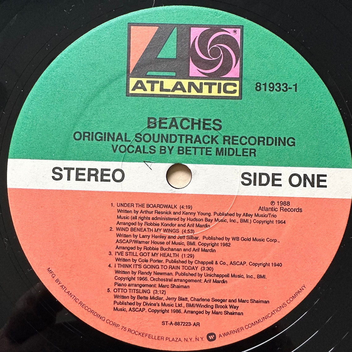 Bette Midler Beaches Original Soundtrack Recording. Classic - Etsy